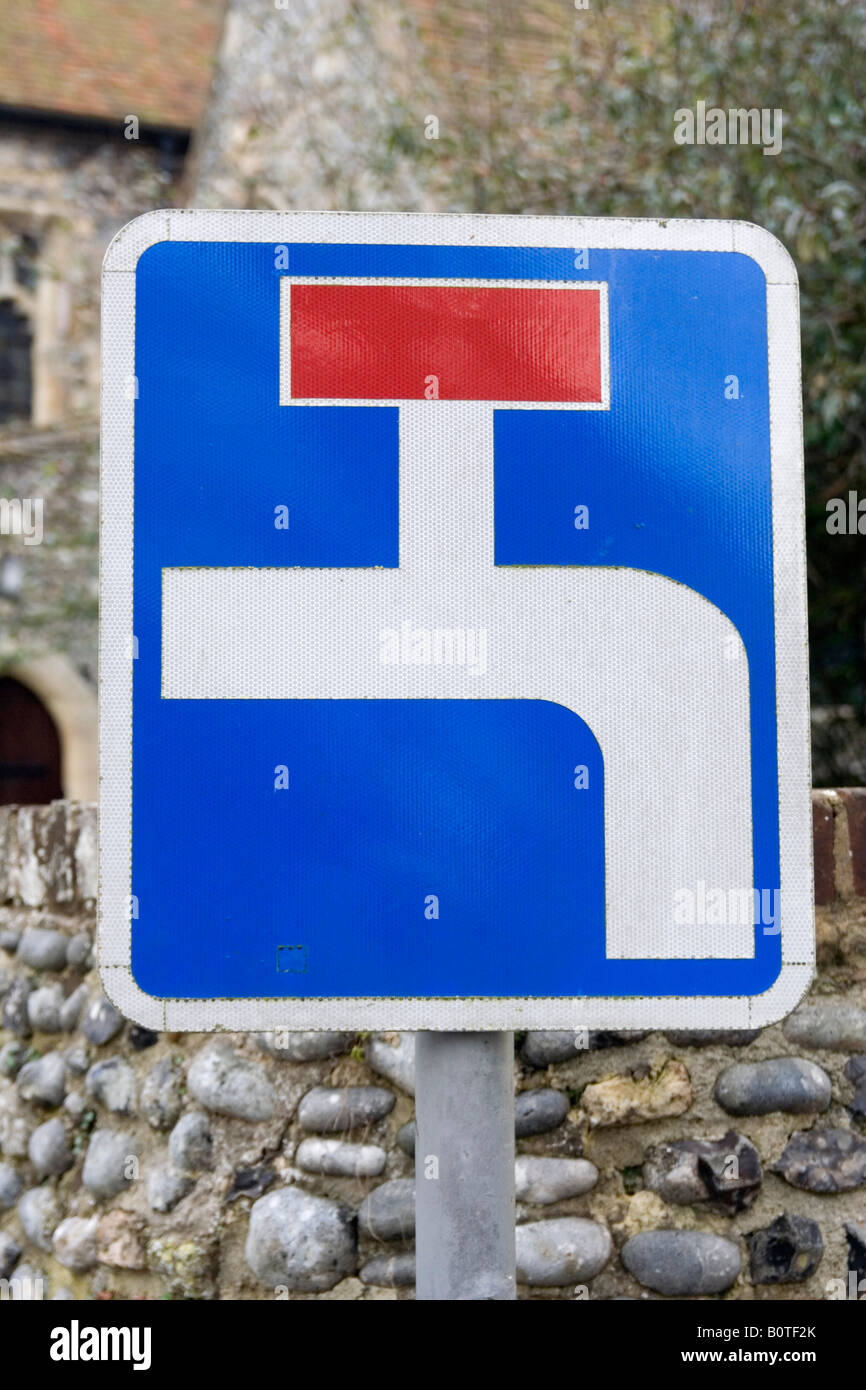 Dead end tap sign Stock Photo - Alamy
