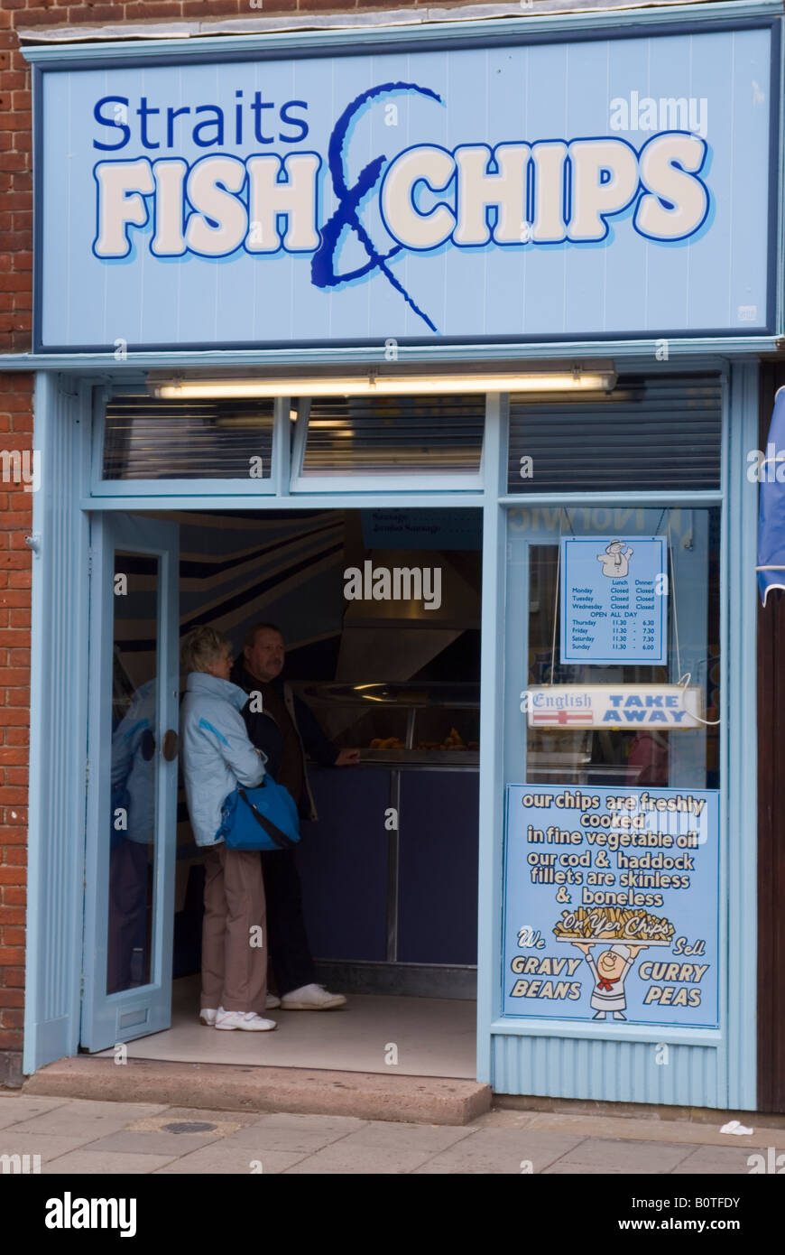 Fish and chips store take away hi-res stock photography and images - Alamy