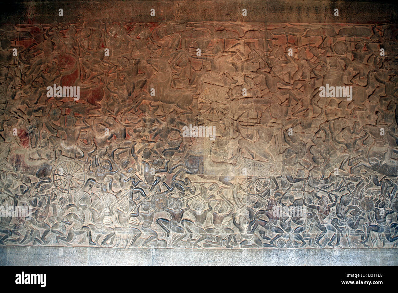 One of 19 photos of the complete frieze of the battle of Lanka in the ...