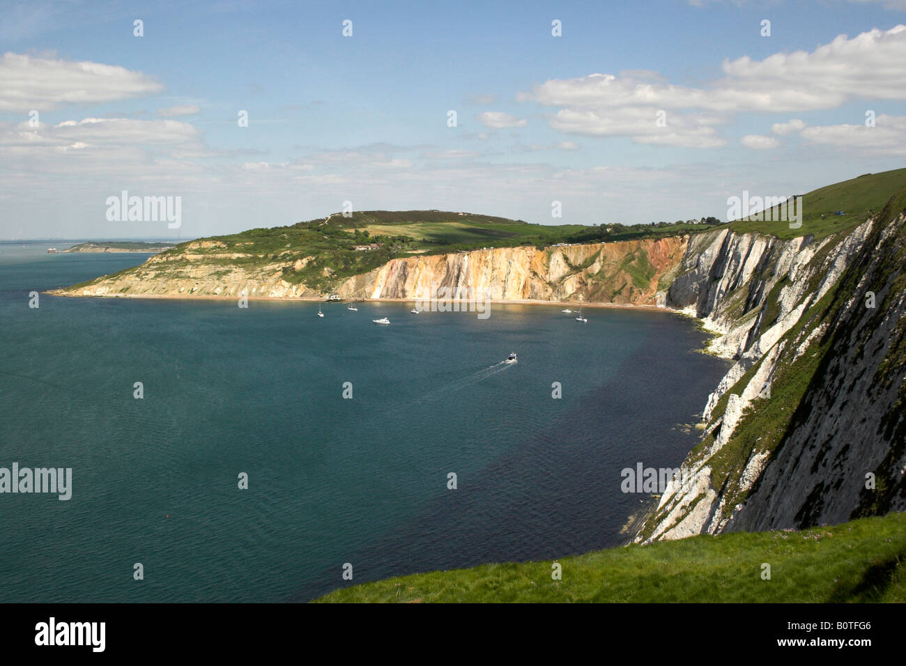 Alum Bay, Isle of Wight Stock Photo - Alamy