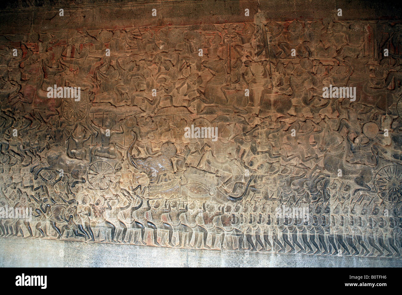 One of 19 photos of the complete frieze of the battle of Lanka in the ...
