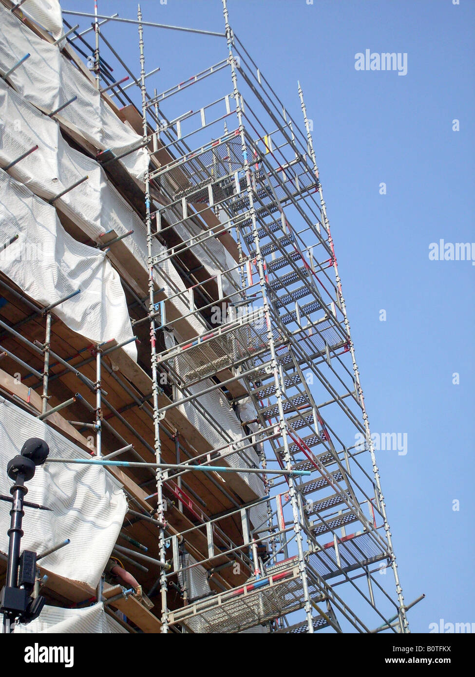 Scaffolding on building site development Stock Photo - Alamy