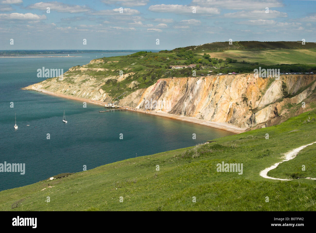 Alum Bay, Isle of Wight Stock Photo - Alamy