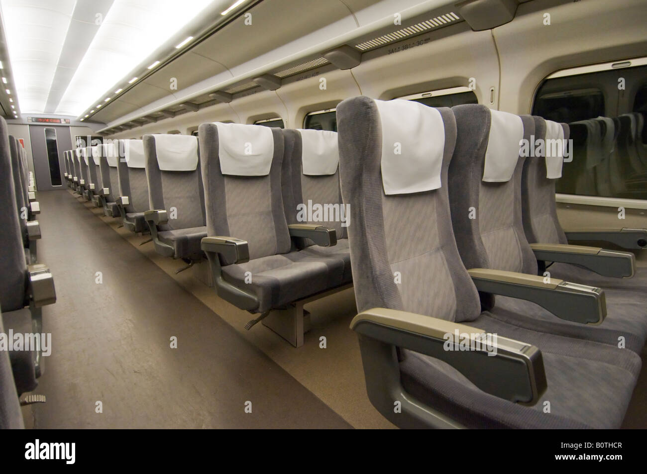 Interior of the shinkansen bullet train Japan Stock Photo - Alamy