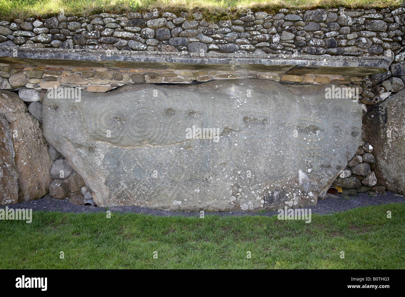 kerbstone 52 ornately carved with spirals and megalithic art newgrange ...