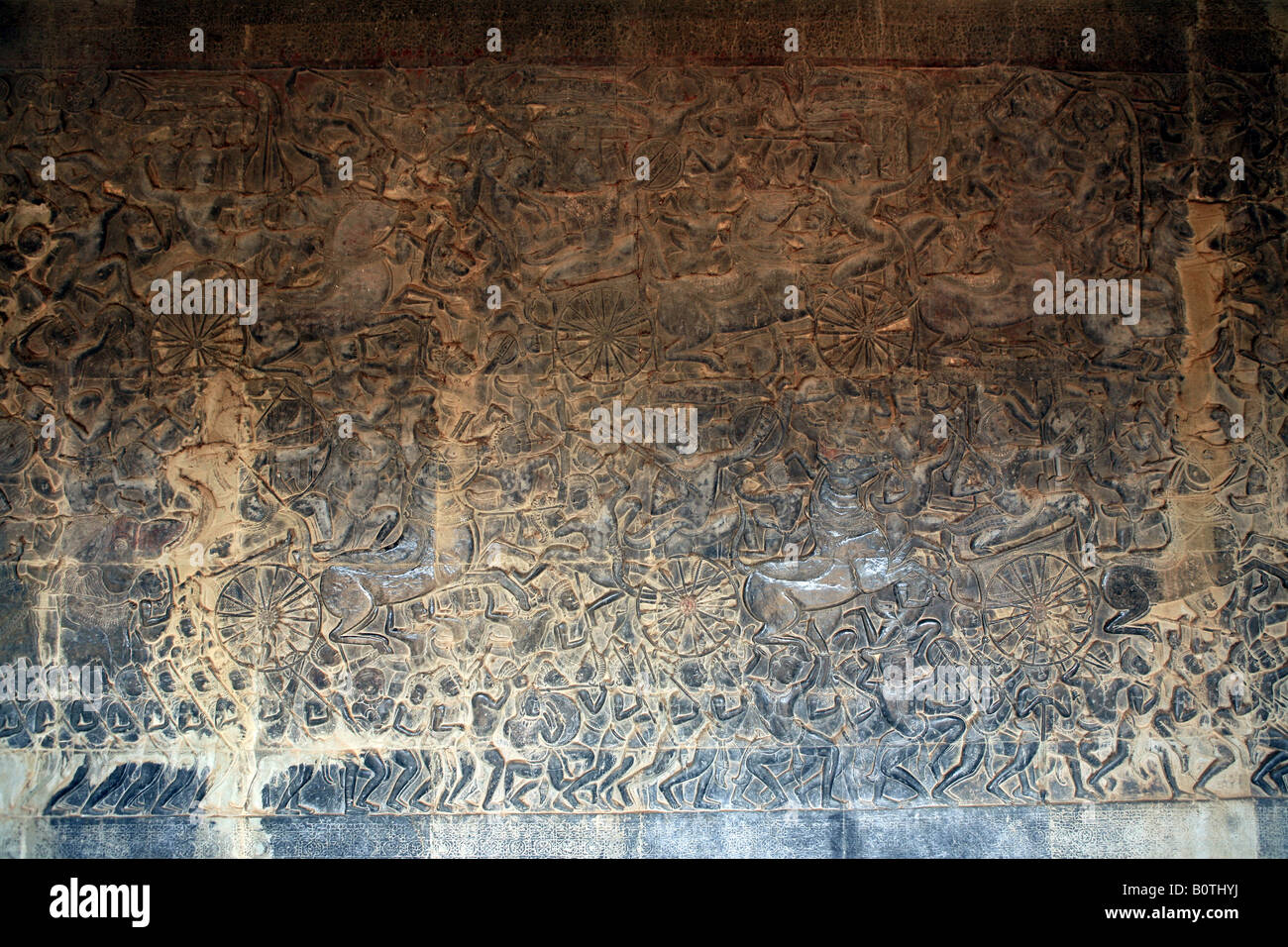 One of 19 photos of the complete frieze of the battle of Lanka in the ...