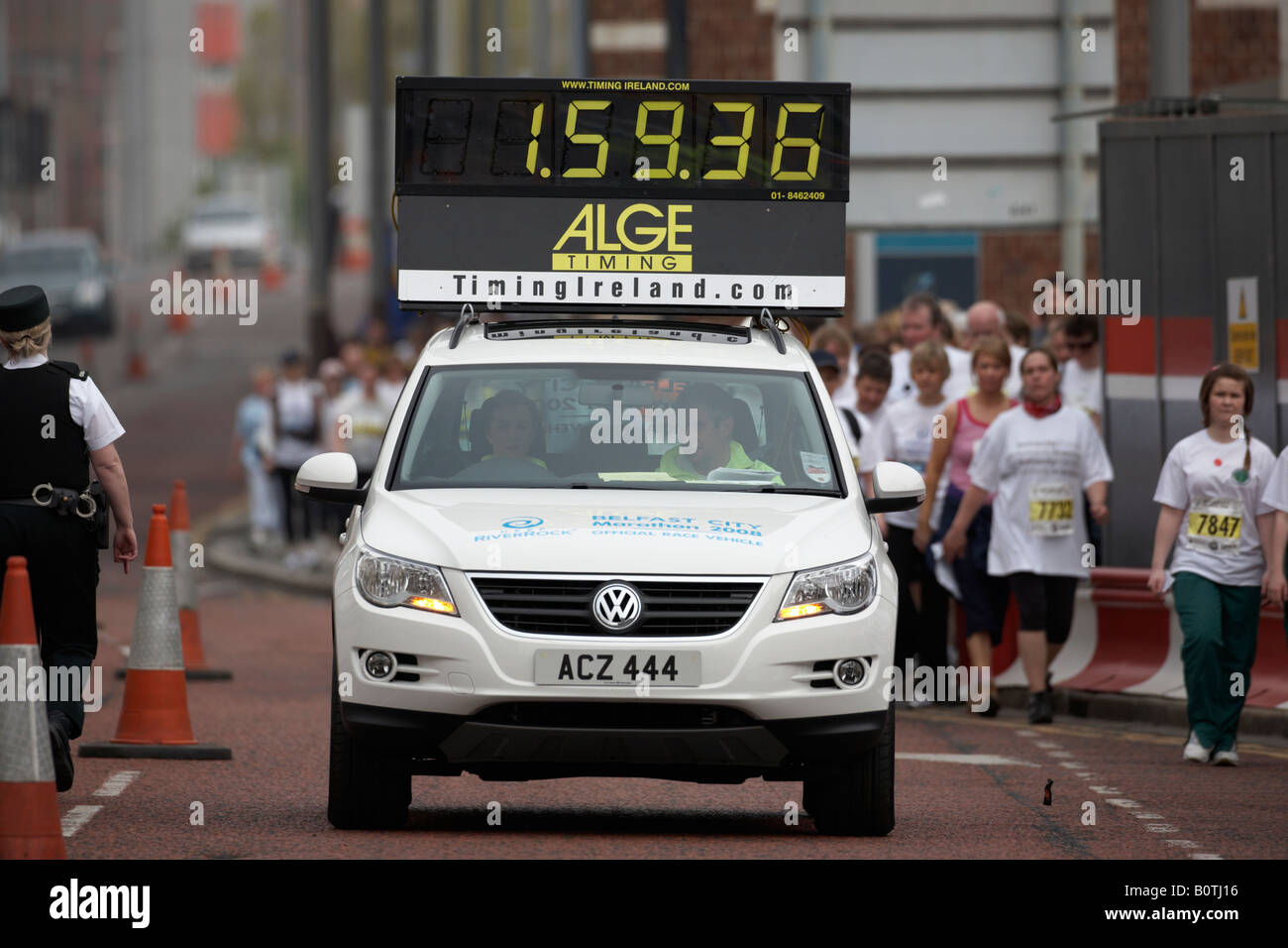 Marathon race timing car hi-res stock photography and images - Alamy