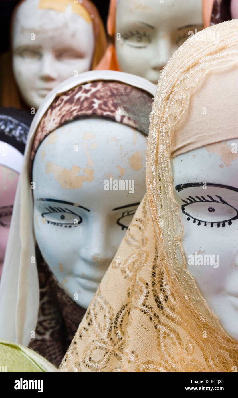 Hijab on display in a Safi shop Stock Photo - Alamy