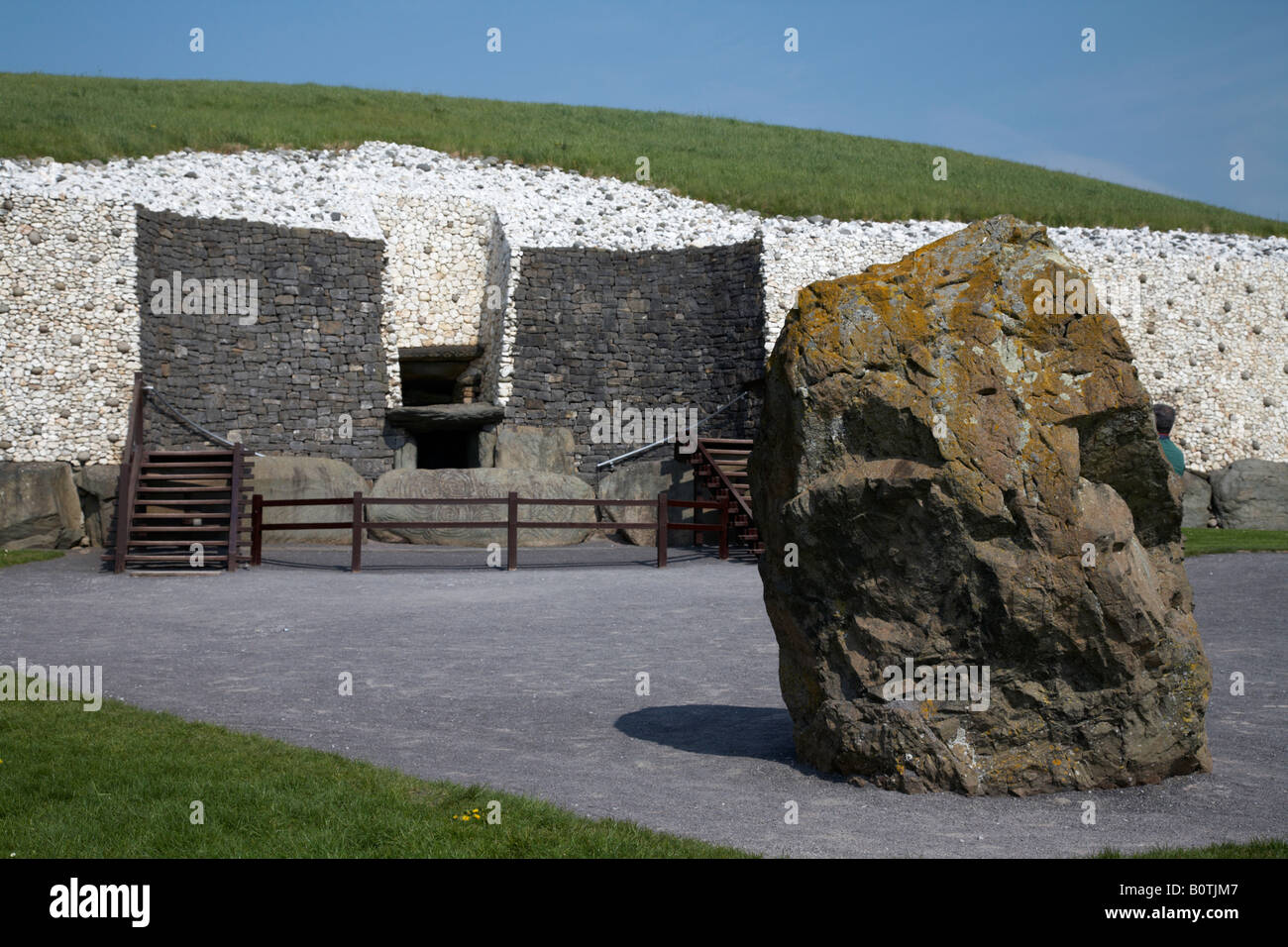 entrance to the passage tomb at newgrange , county meath , republic of ...