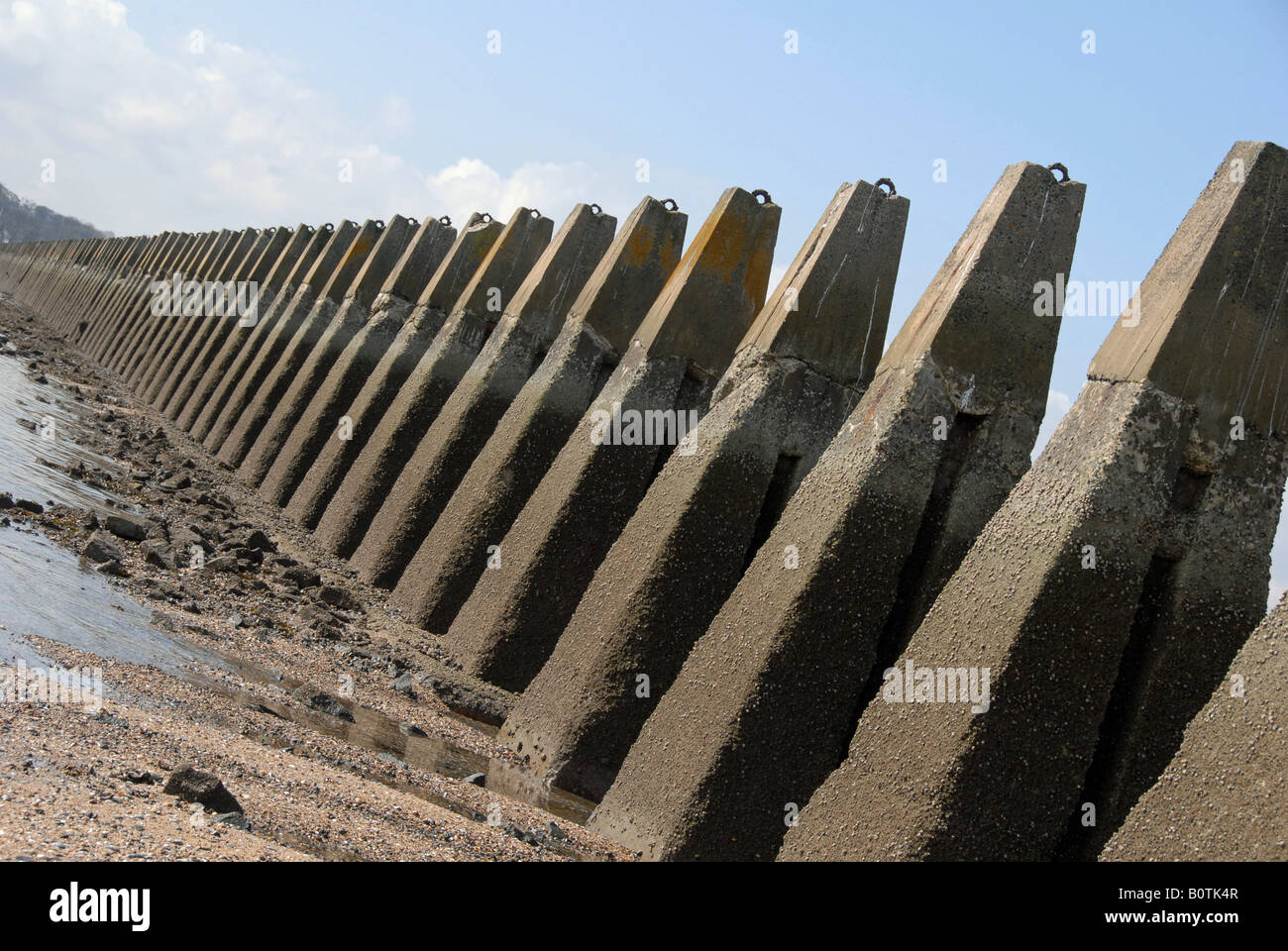 Submarine defences Crammond Edinburgh Stock Photo - Alamy