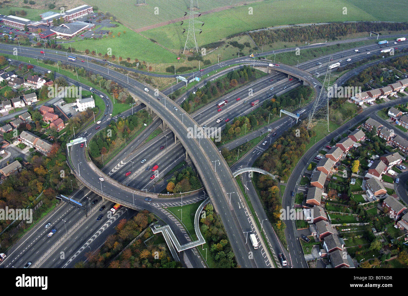 Junction 7 of the M6 at Great Barr Birmingham England Stock Photo - Alamy