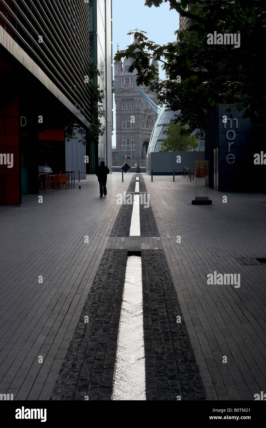 Looking towards Tower Bridge from More London Stock Photo - Alamy