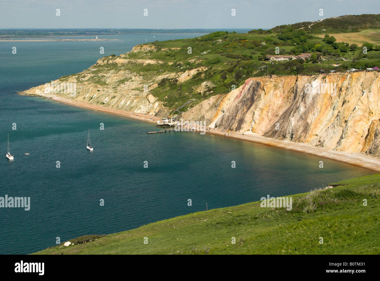 Alum Bay, Isle of Wight Stock Photo - Alamy