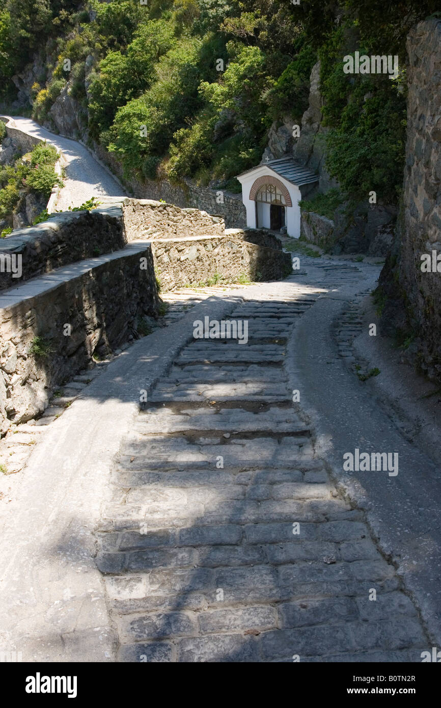 Agh. Dionisiou monastery, Mount Athos, Halkidiki, Greece, Eastern ...