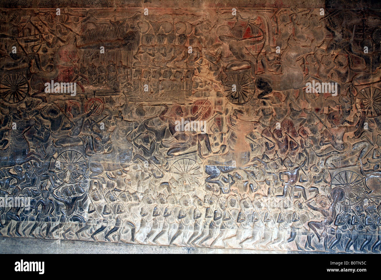 One of 19 photos of the complete frieze of the battle of Lanka in the ...