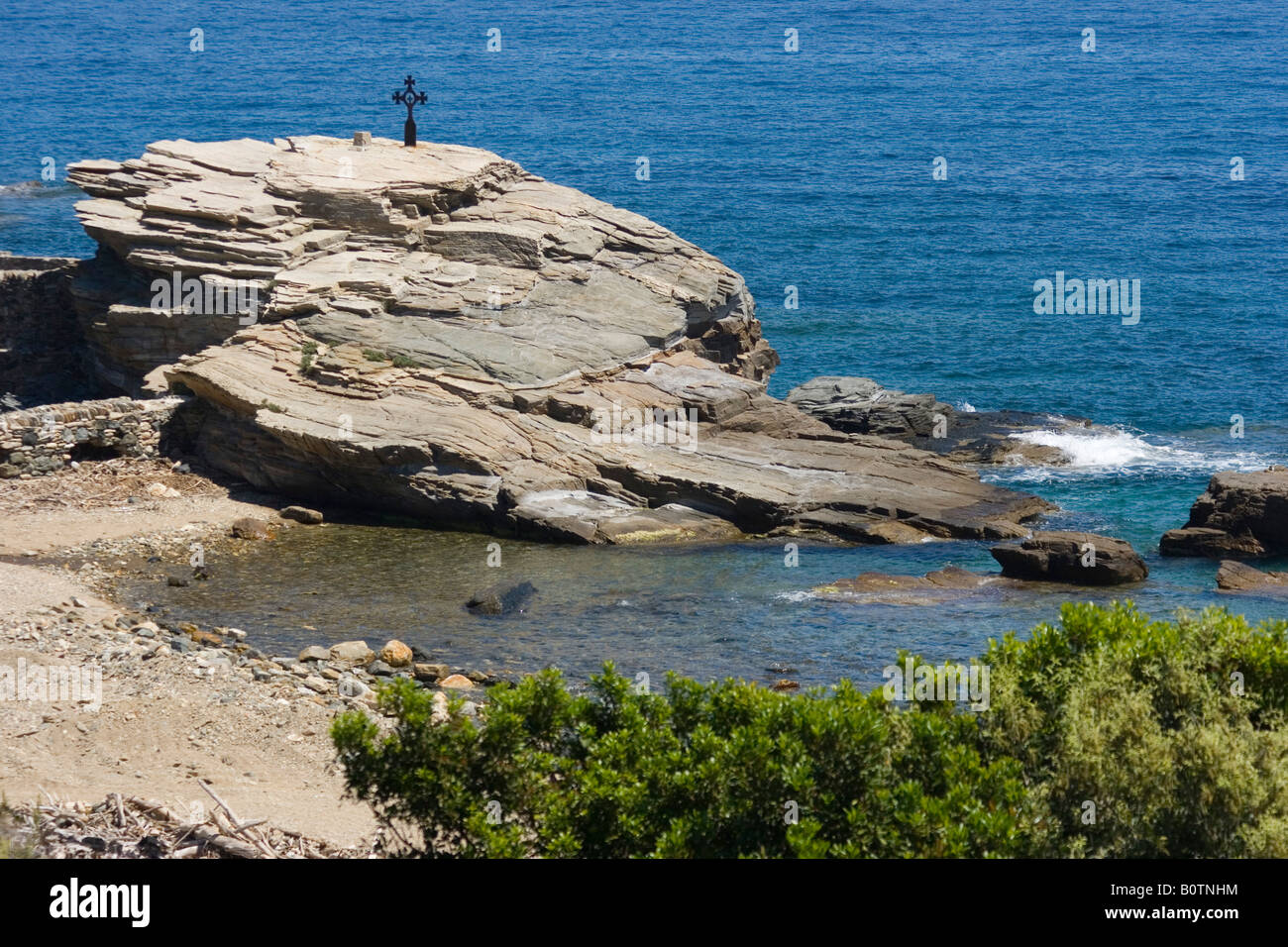 Landscape near Pandokratoros monastery, Balkans, Halkidiki, Greece ...
