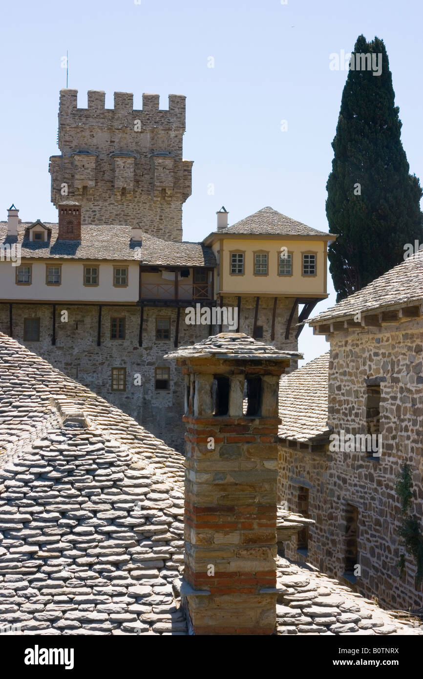 Mount Athos, Stavronikita monastery, Greece, Halkidiki, Eastern Europe ...