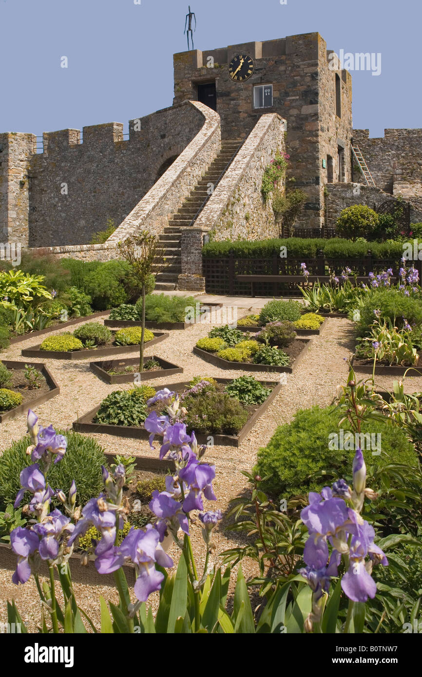 Channel Islands Guernsey Castle Cornet Sutlers garden Stock Photo - Alamy
