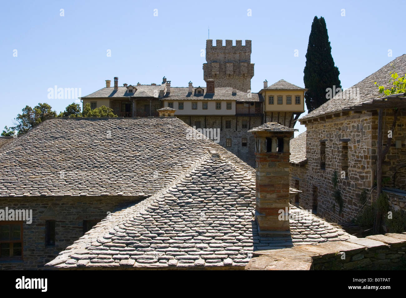 Mount Athos, Stavronikita monastery, Greece, Halkidiki, Eastern Europe ...