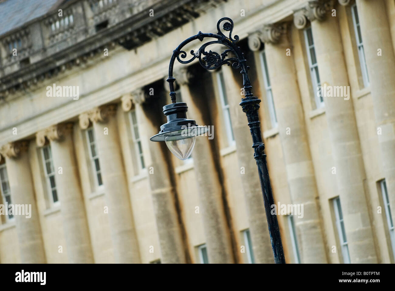 Street Lamp in Royal Crescent, Bath, UK Stock Photo - Alamy