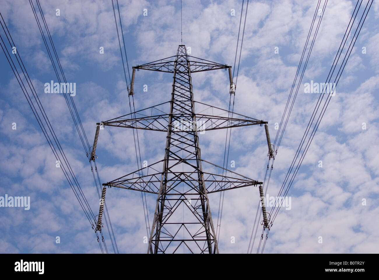 Electricity Pylon In The Countryside Stock Photo - Alamy