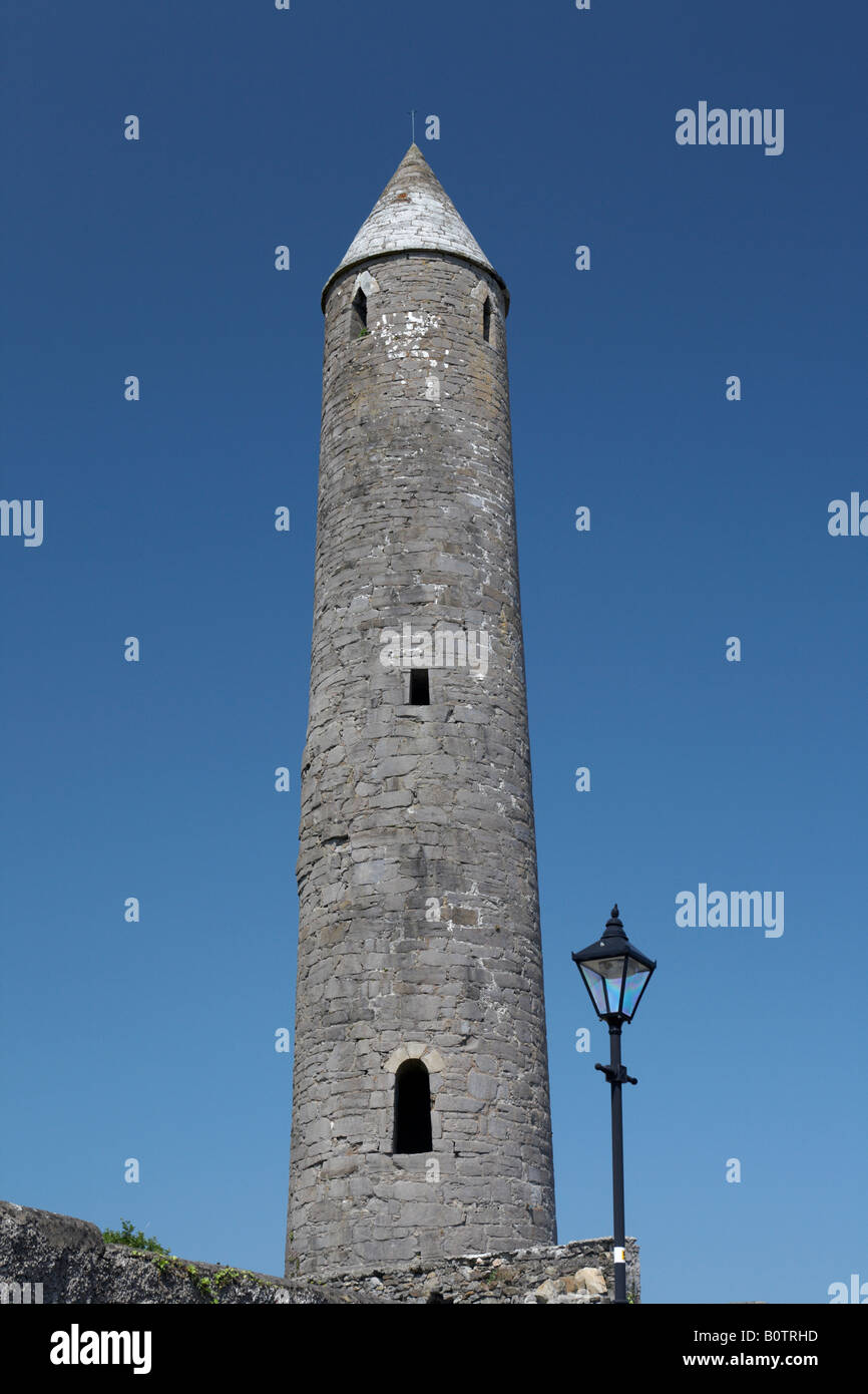 killala round tower county mayo republic of ireland Stock Photo - Alamy