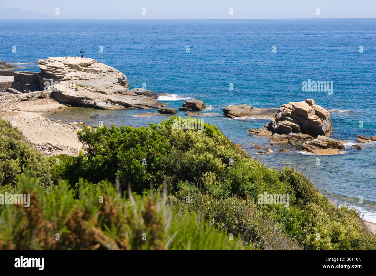Landscape near Pandokratoros monastery, Balkans, Halkidiki, Greece ...