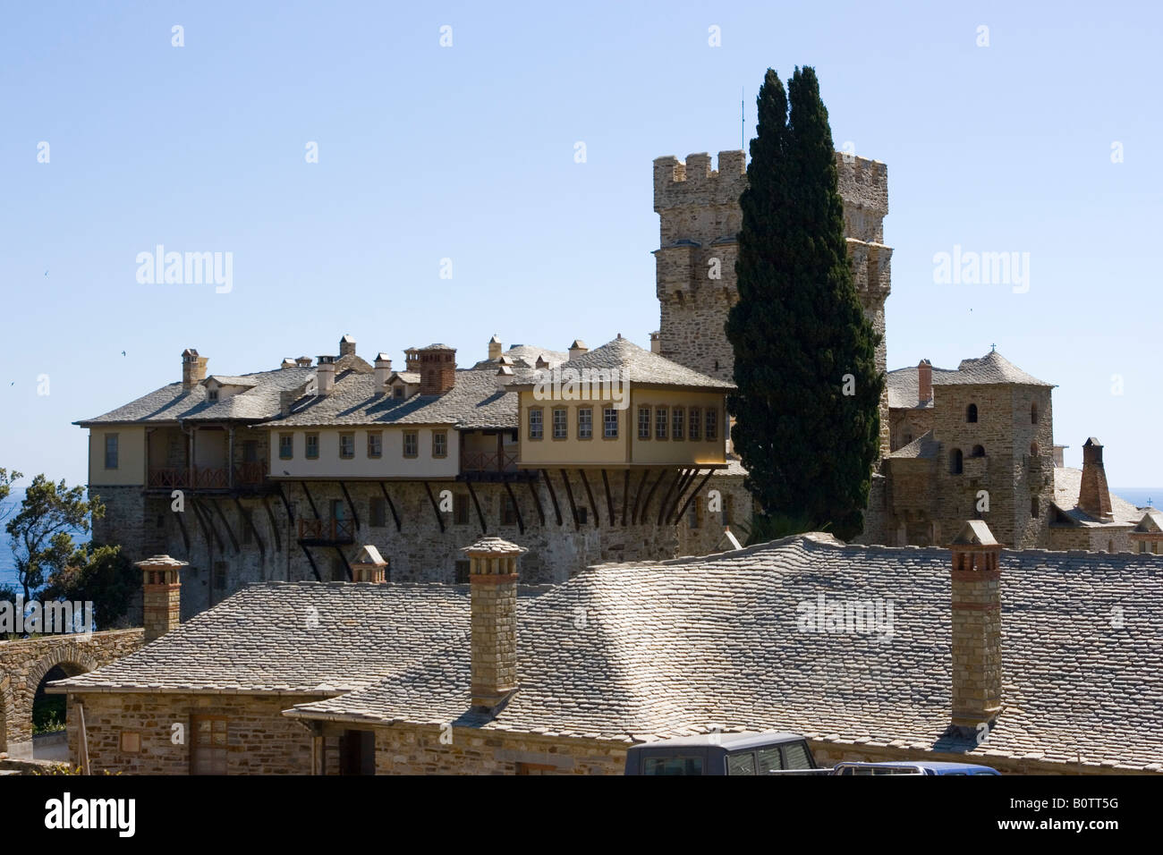 Mount Athos, Stavronikita monastery, Greece, Halkidiki, Eastern Europe ...