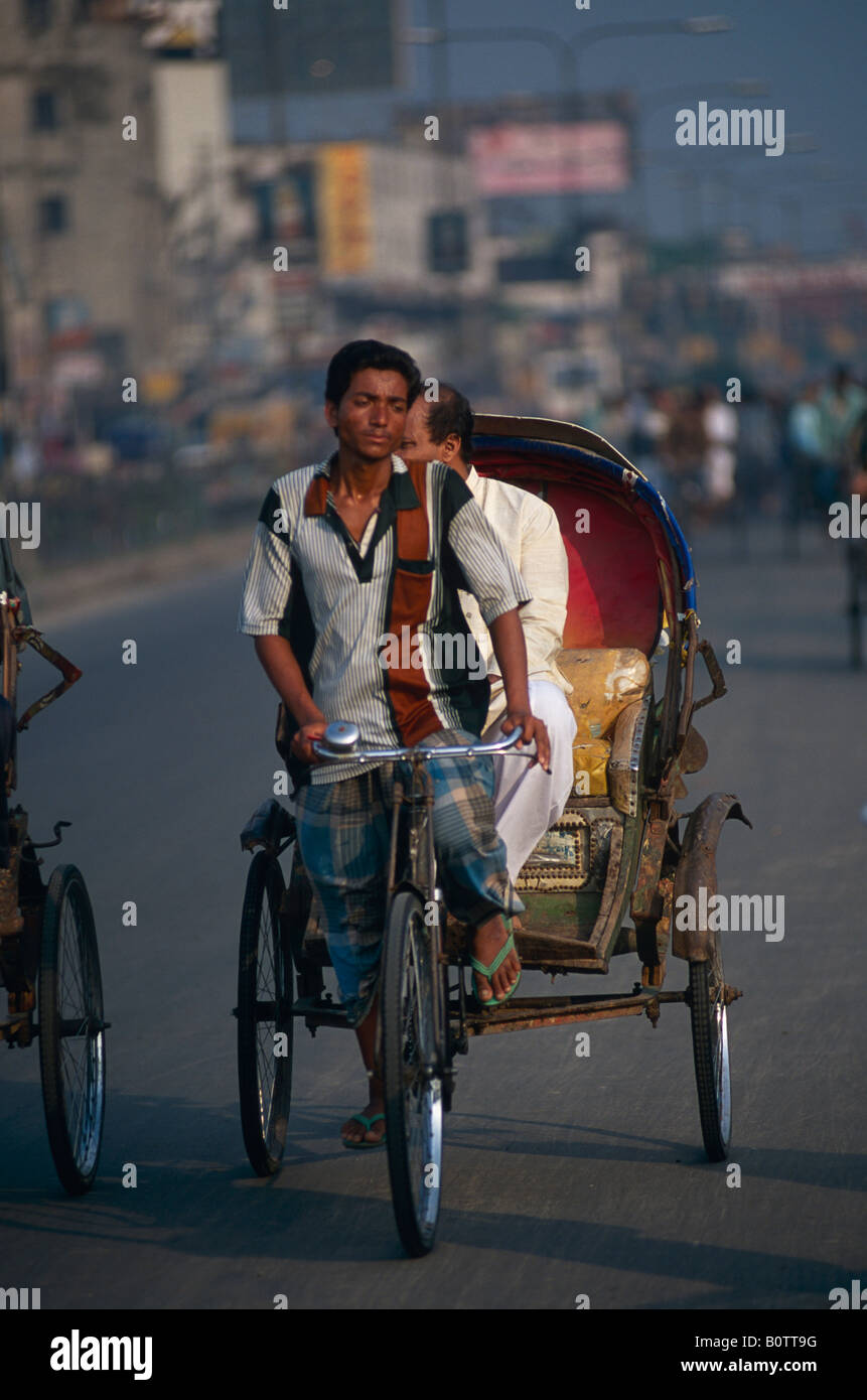 Rickshaws in Bangladesh capital Dhaka Stock Photo - Alamy