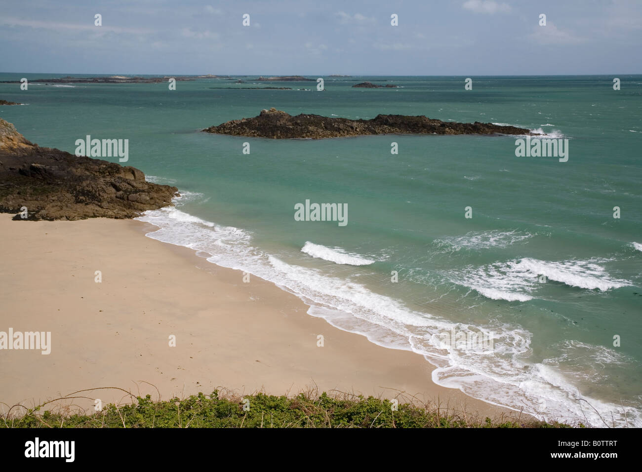Channel Islands Herm Belvoir Bay Stock Photo - Alamy