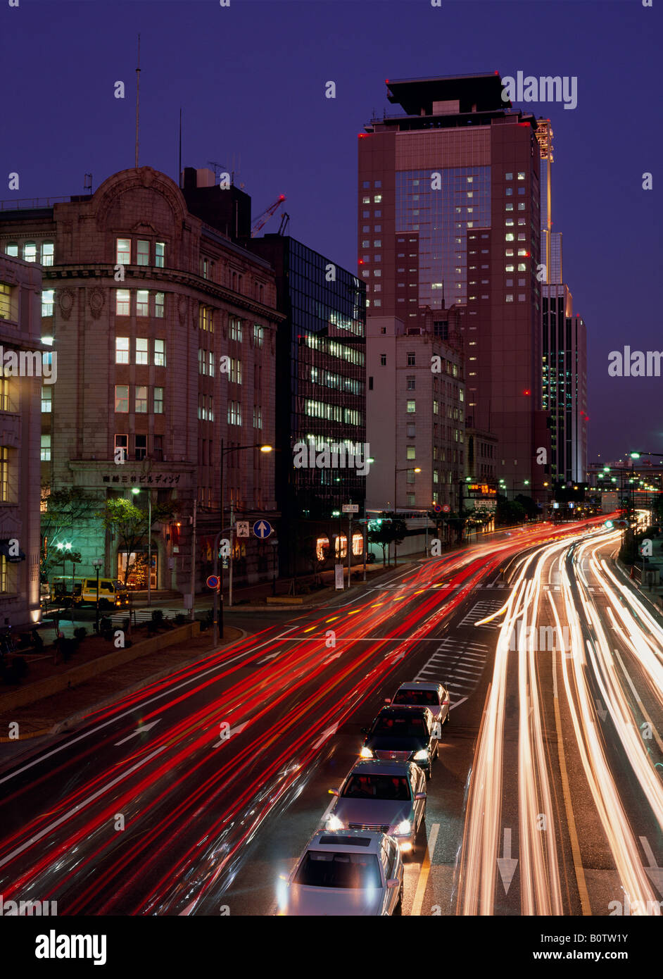 Traffic on road, Kobe, Japan Stock Photo - Alamy