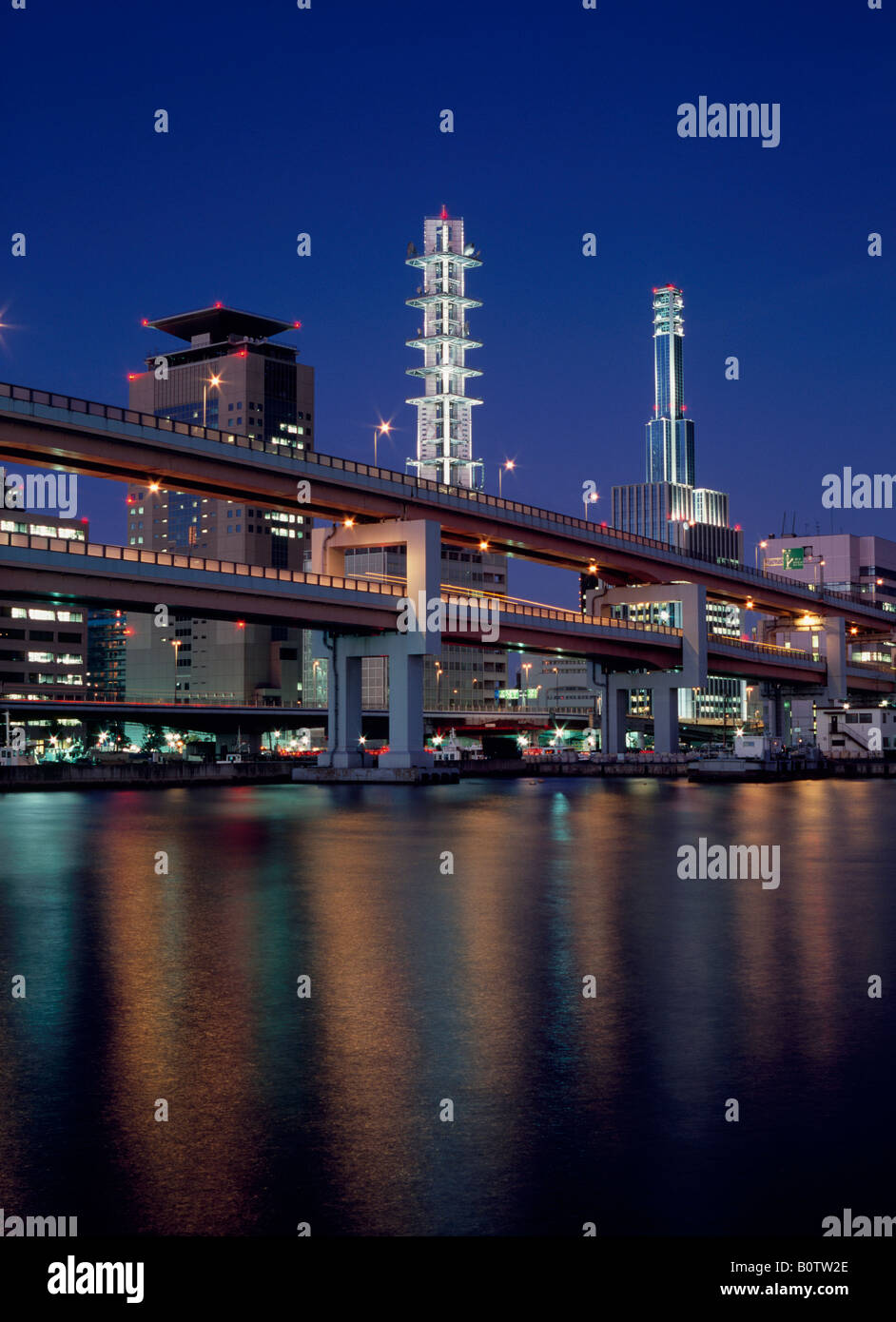 Elevated highway, Kobe, Japan Stock Photo - Alamy