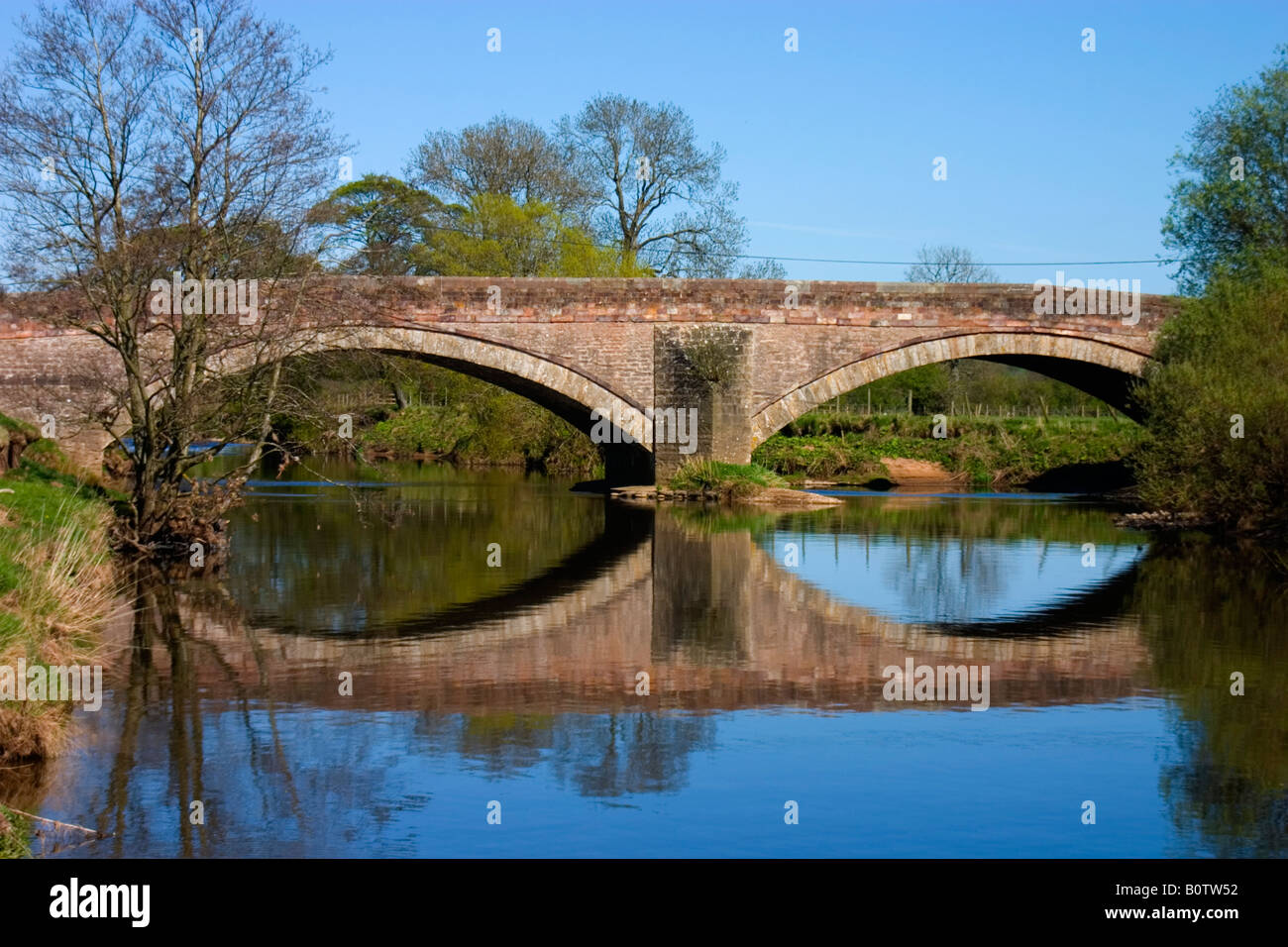 bridge over the river Eden Stock Photo - Alamy