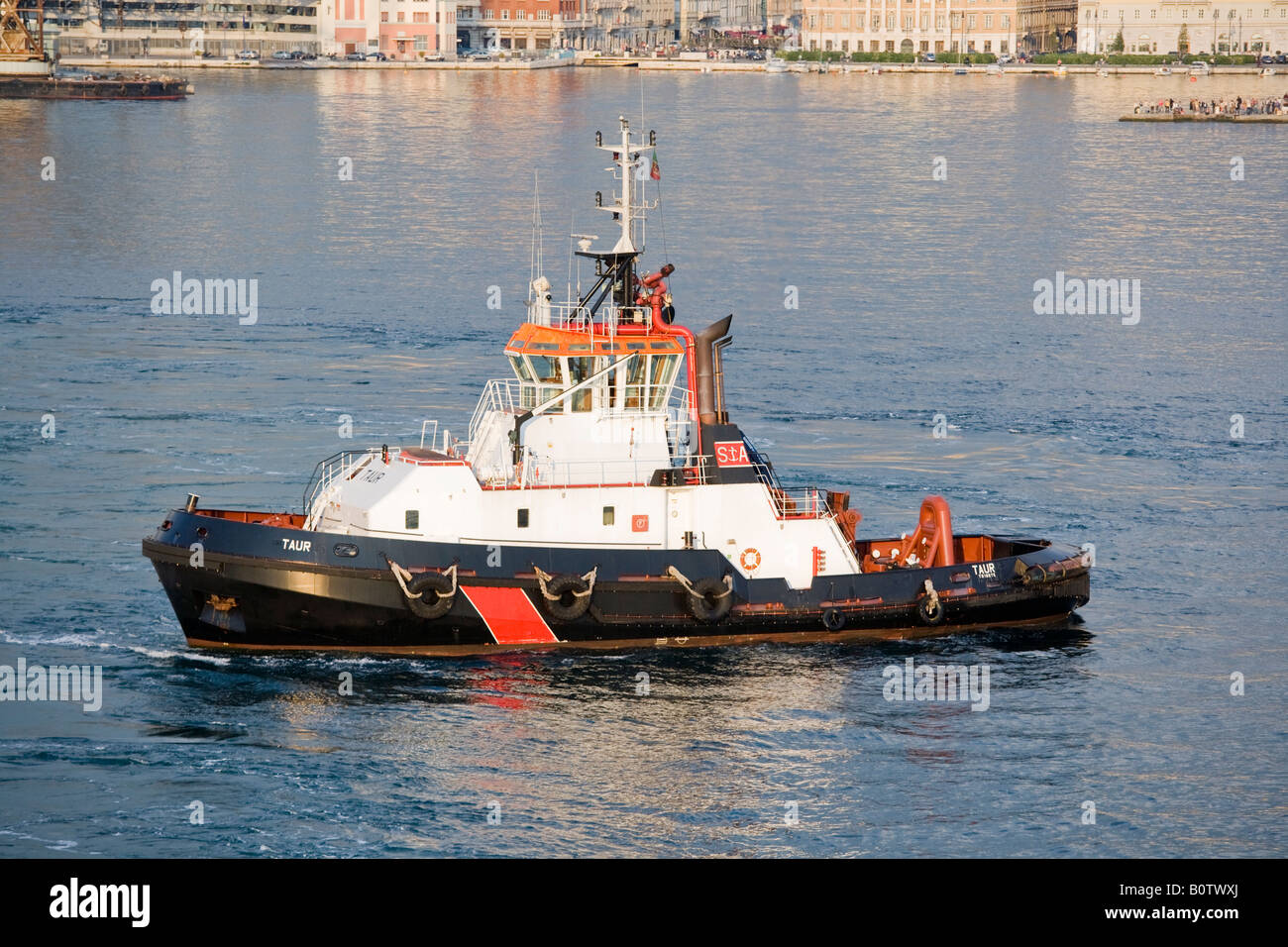 Taur tug boat in Trieste Italy Stock Photo - Alamy