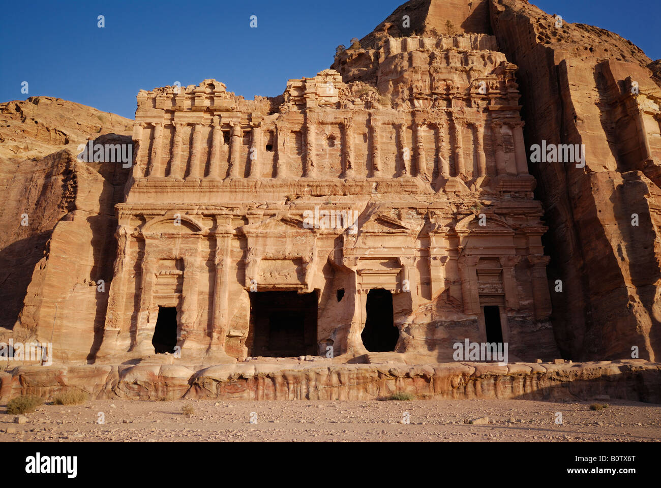 Palace Tomb The Royal Tombs carved out of the west face of al Khubtha ...