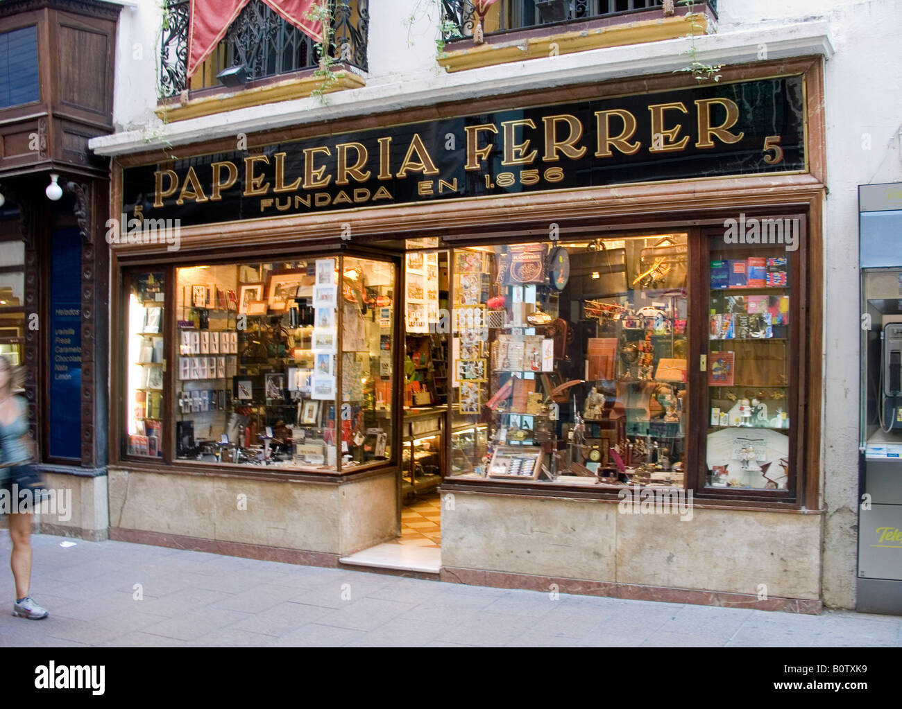 Shop Exterior, Seville, Spain Stock Photo - Alamy