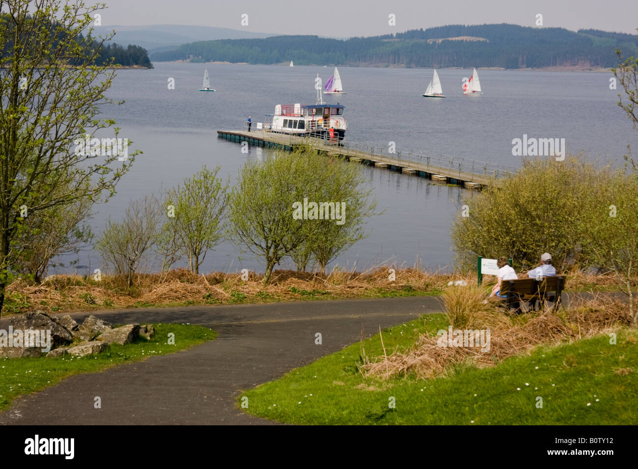 ferry at tower knowe visitor centre kielder water northumberland ...