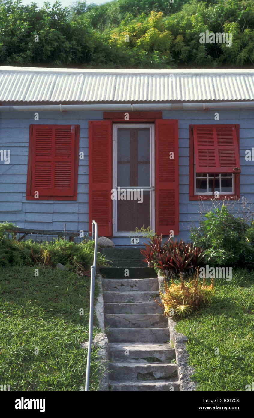 Colorful Clapboard House, Mullet Bay St George Bermuda Stock Photo - Alamy