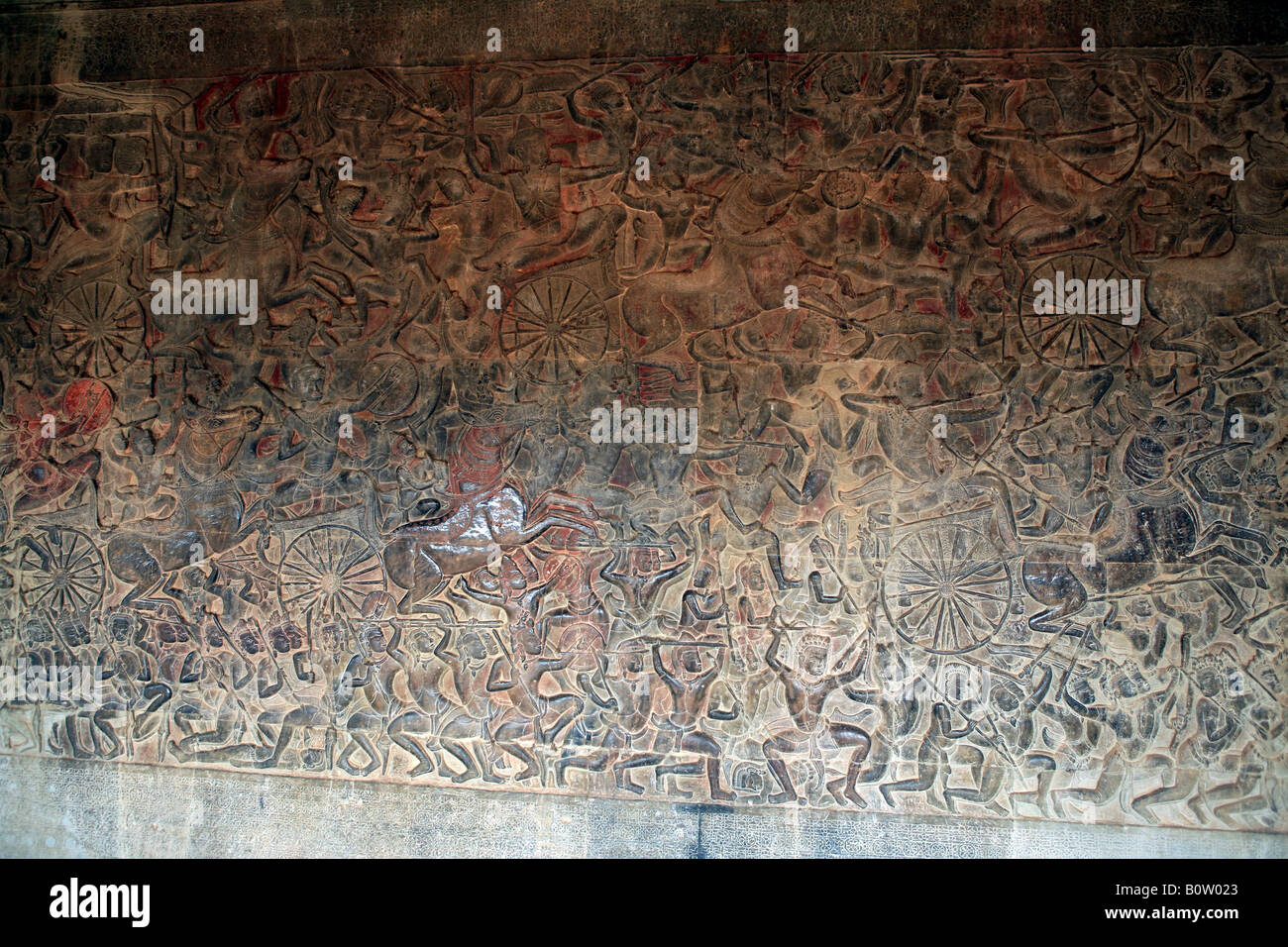 One of 19 photos of the complete frieze of the battle of Lanka in the ...