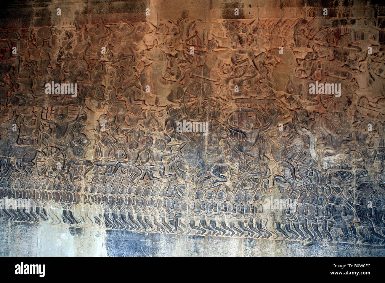 One of 19 photos of the complete frieze of the battle of Lanka in the ...
