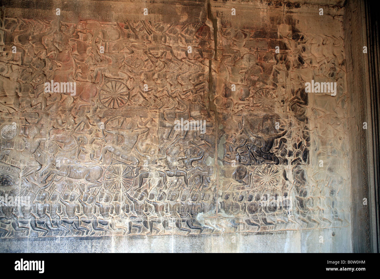 One of 19 photos of the complete frieze of the battle of Lanka in the ...