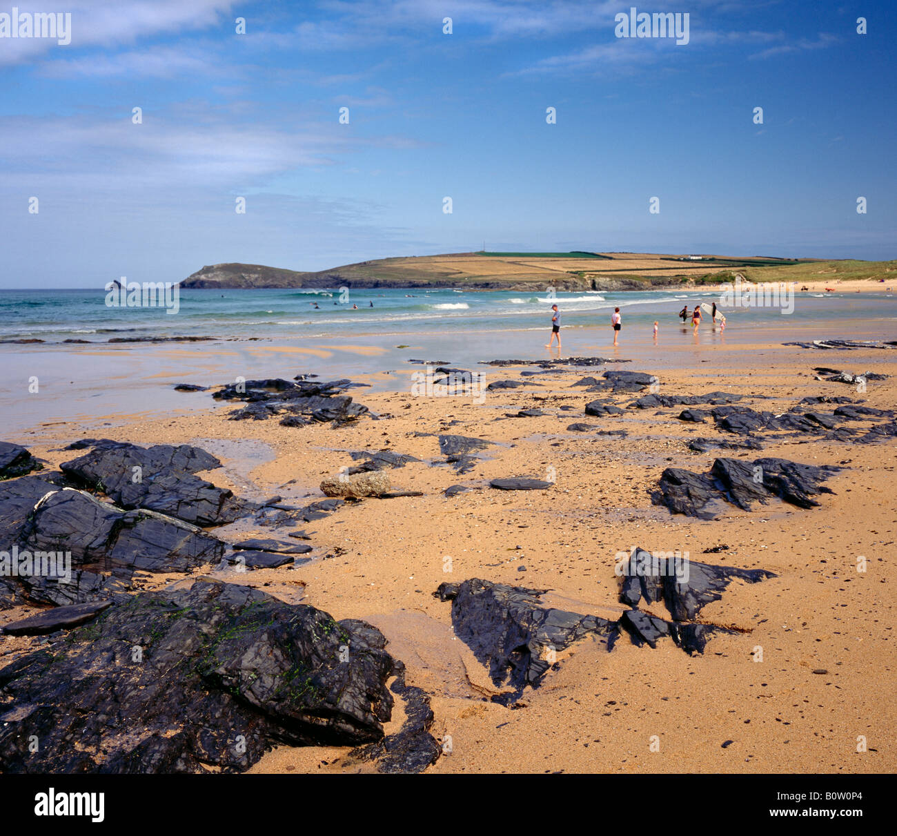 Constantine Bay, North Cornwall England UK Stock Photo - Alamy