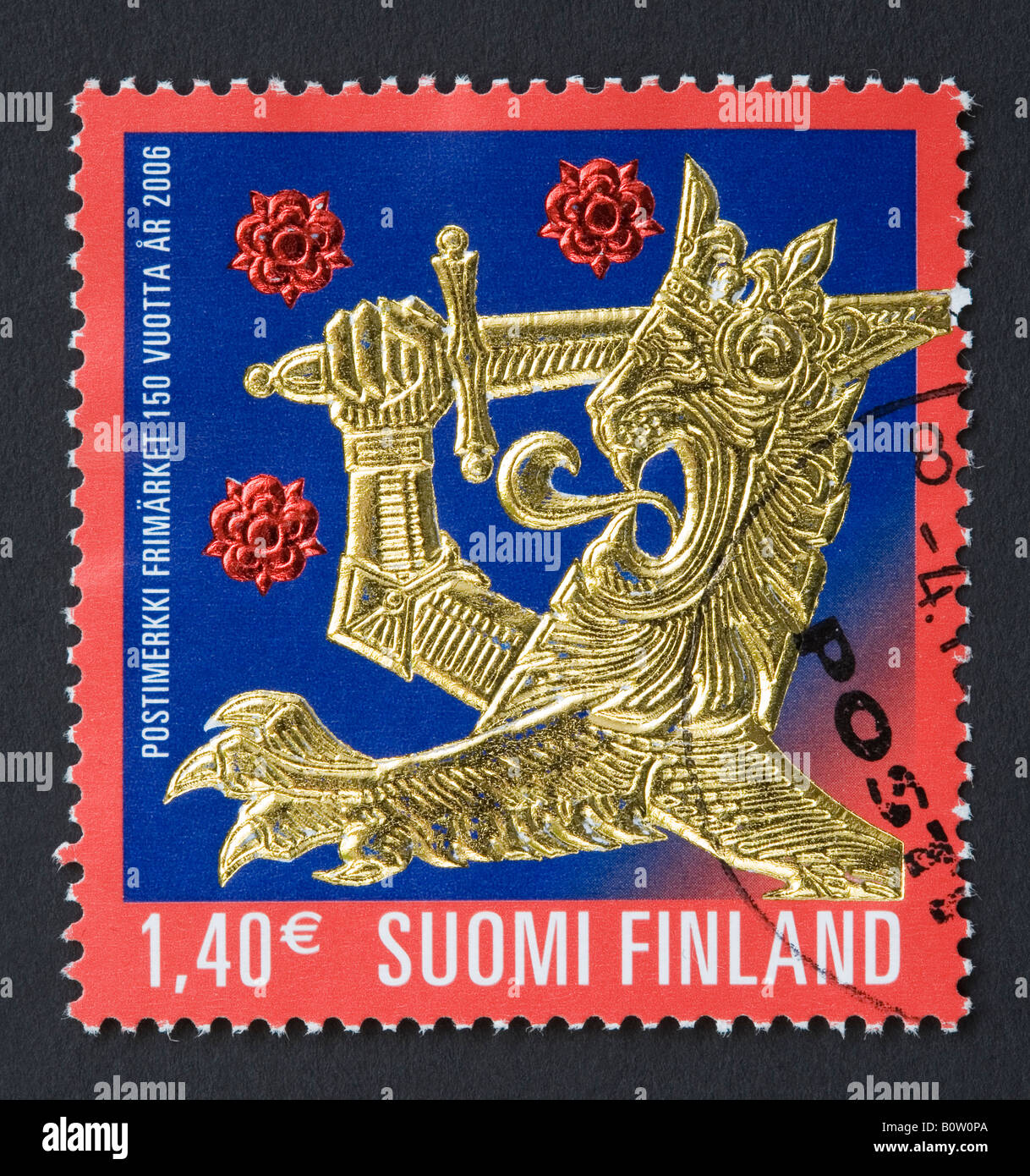Finnish postage stamp Stock Photo - Alamy