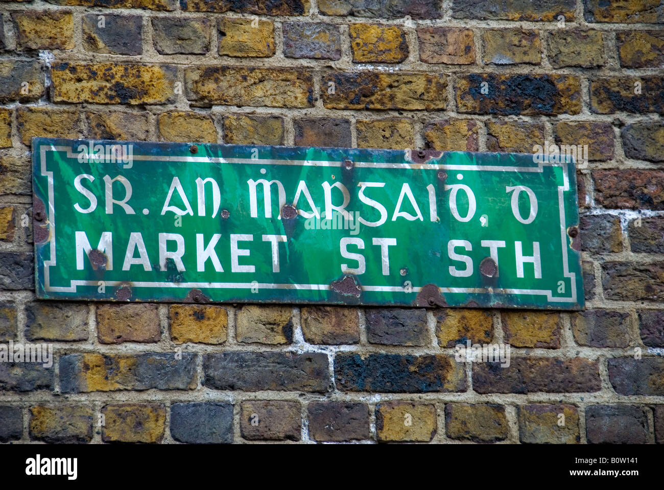 Dublin Market Street South Sign Stock Photo - Alamy