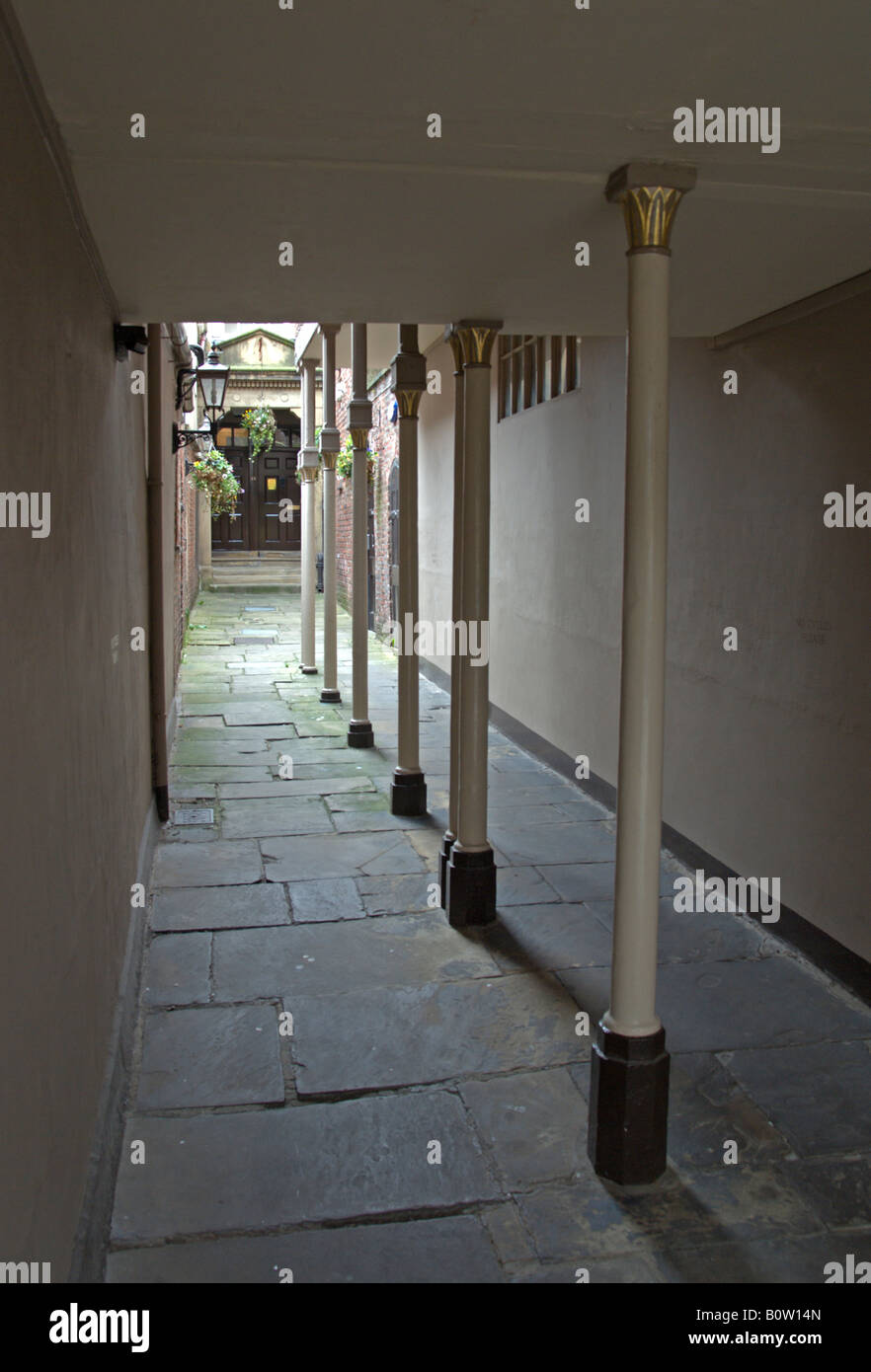 Entrance to York Medical Society 23 Stonegate York May 2008 Stock Photo ...