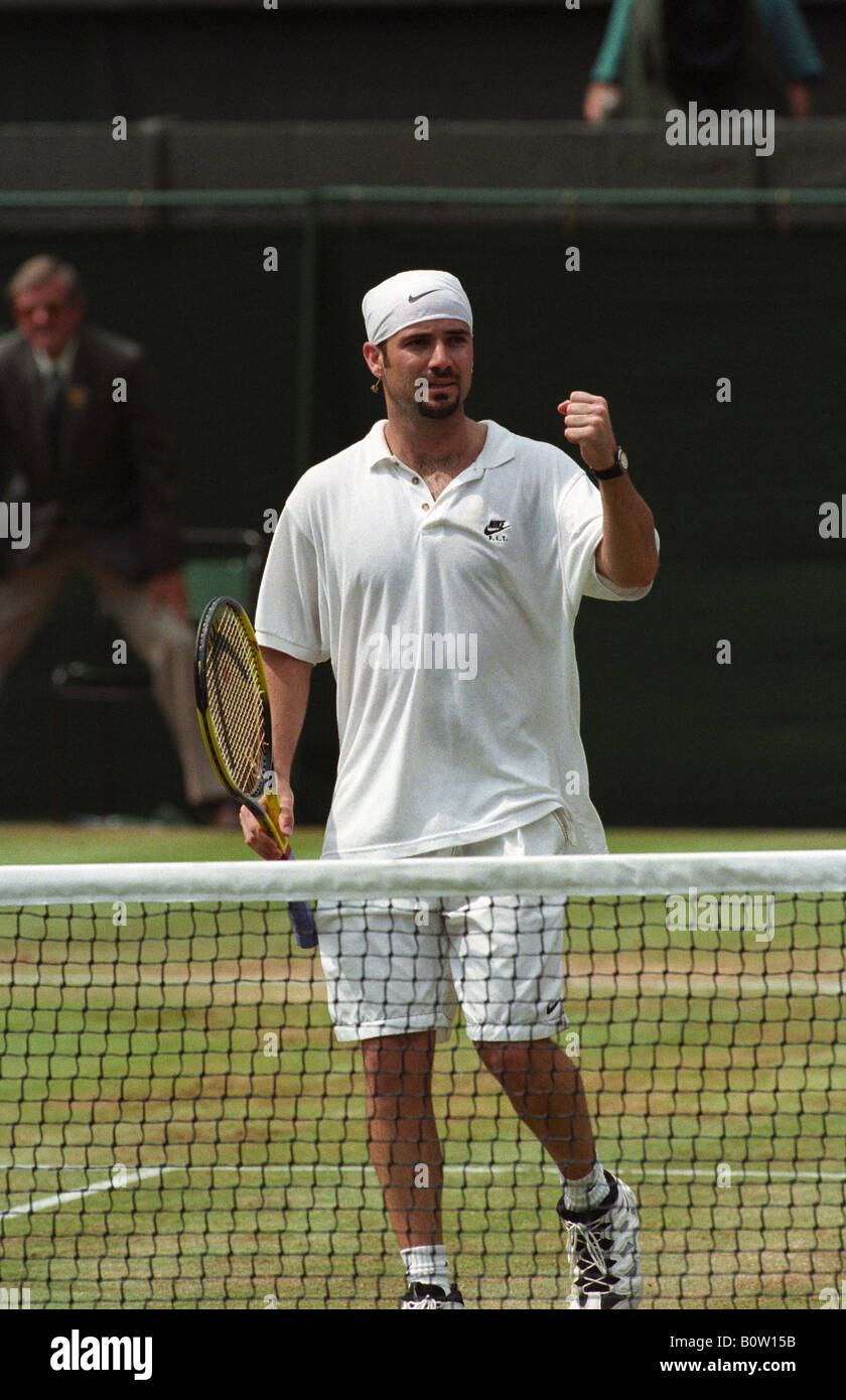 Andre agassi wimbledon tennis hi-res stock photography and images - Alamy