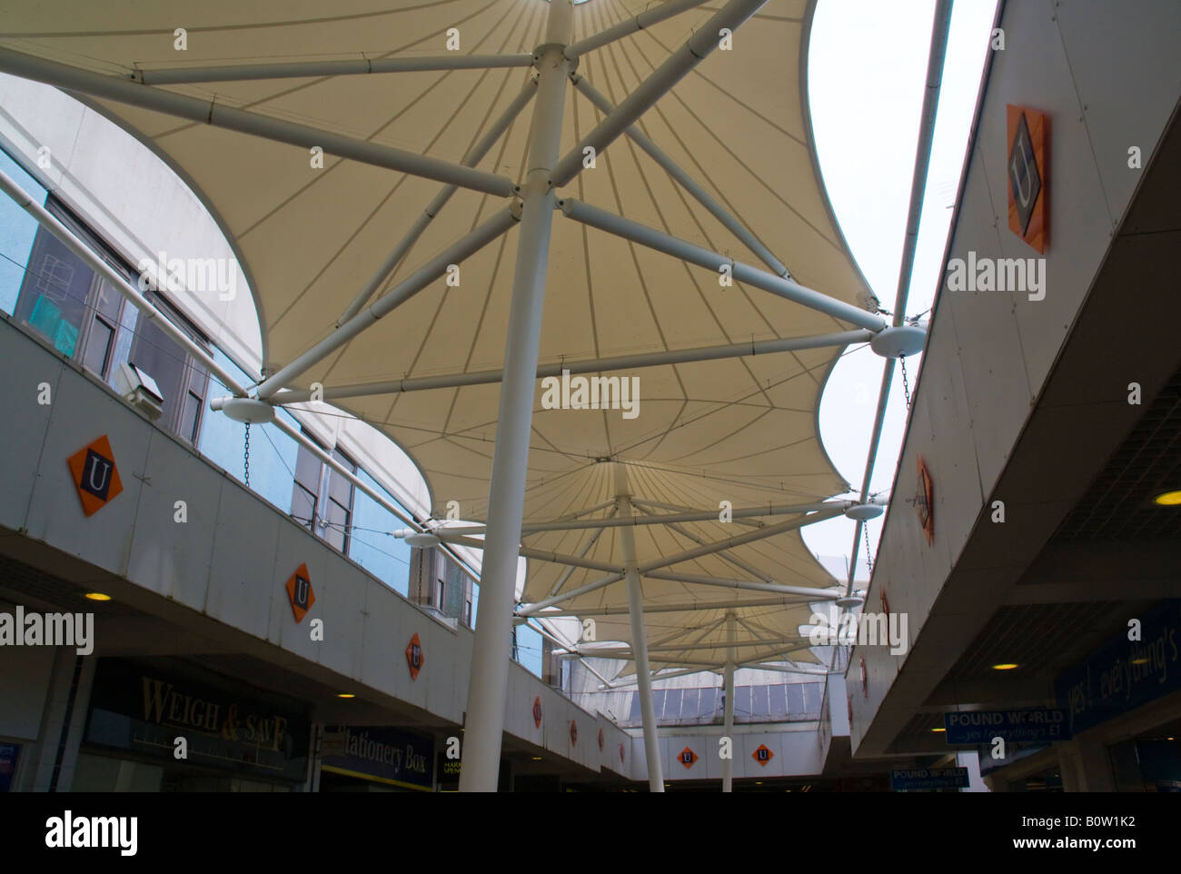Inside the Union Square shopping centre Torquay Devon GB Stock Photo ...