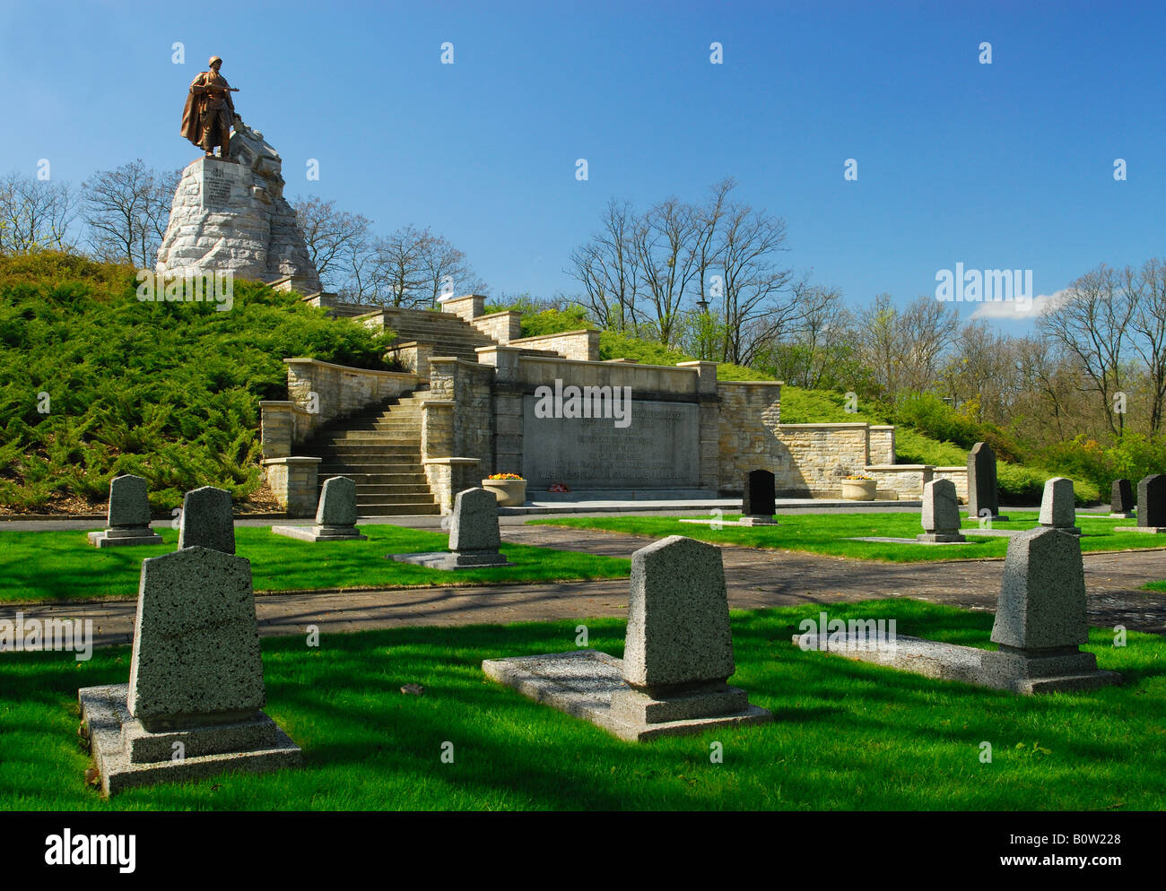 Russian World War Two war memorial at Seelow Heights Germany Stock ...