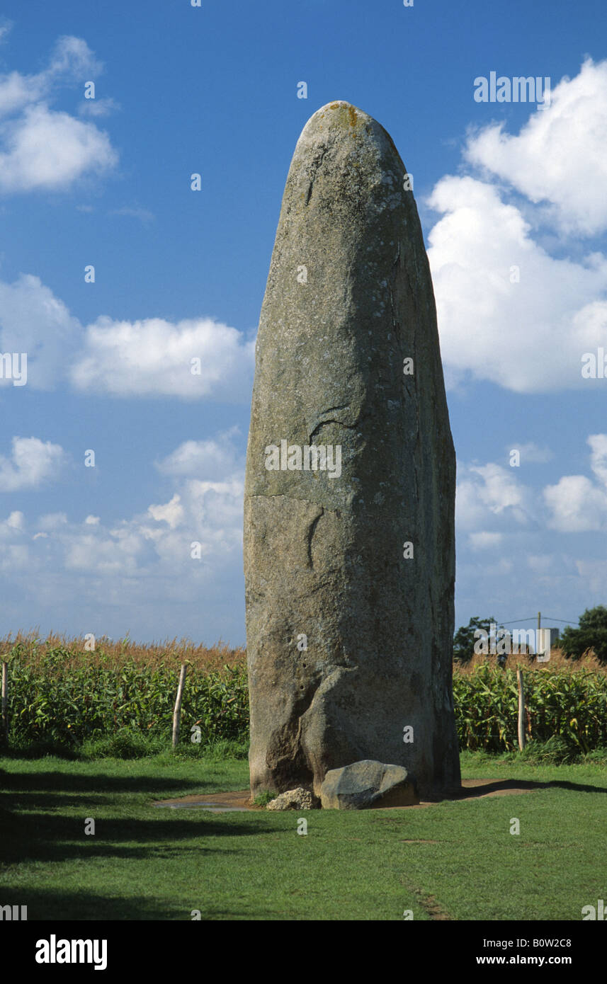 Menhir de champ dolent near dol de bretagne hi-res stock photography ...