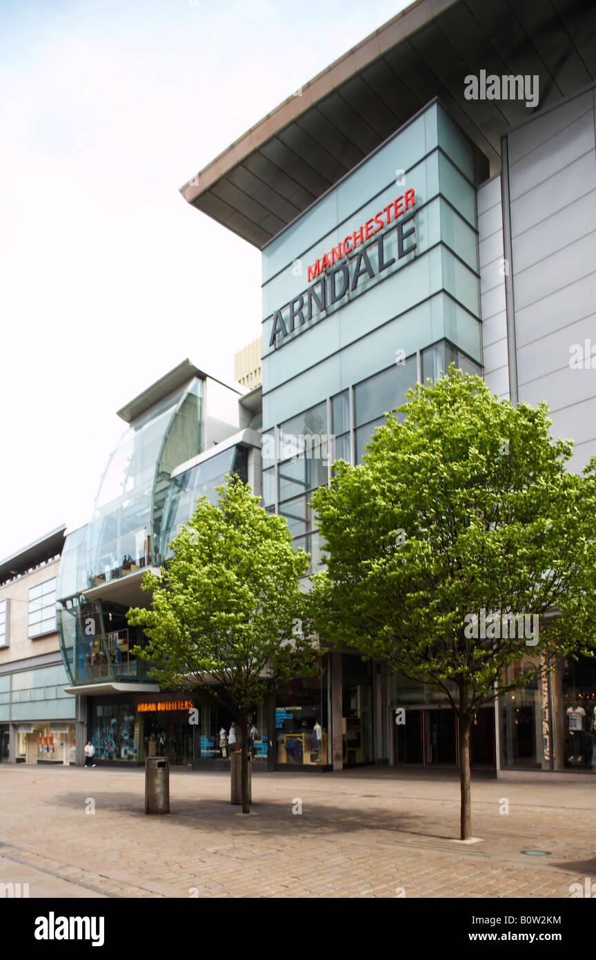 Arndale shopping centre entrance in Manchester UK Stock Photo - Alamy